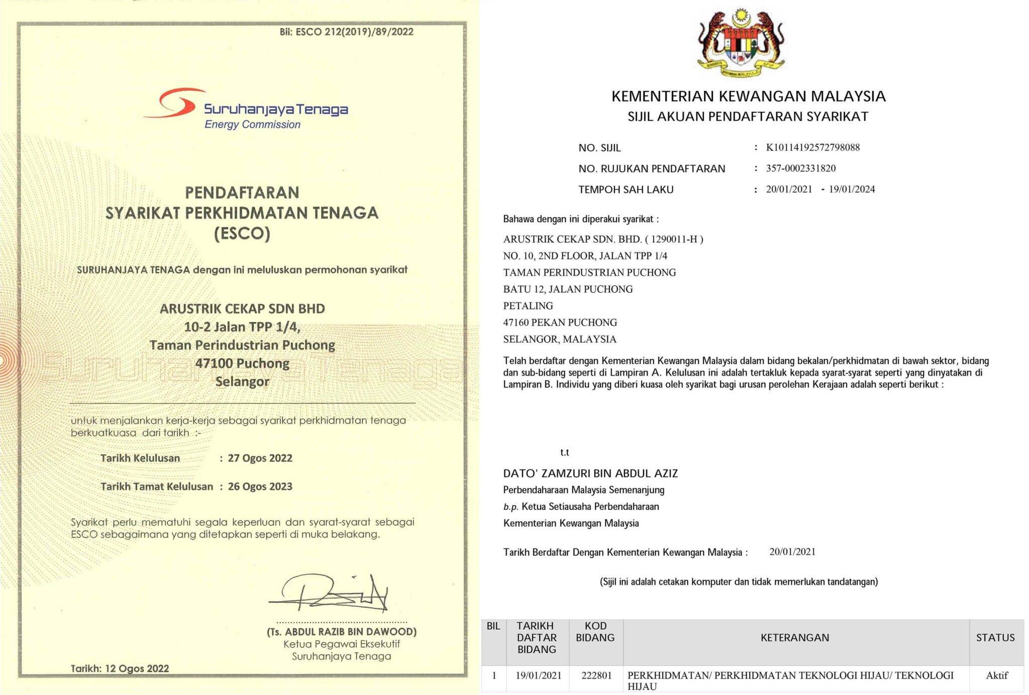 Arustrik Cekap Sdn Bhd – Providing Energy Savings Solutions